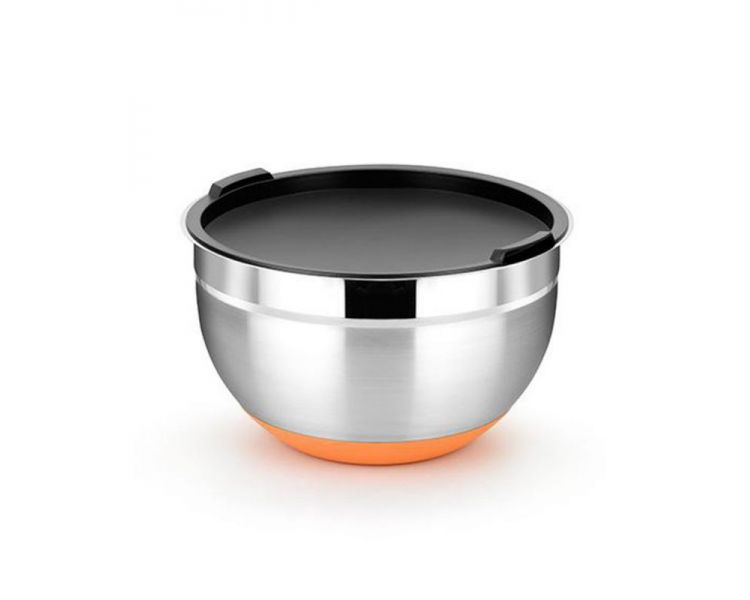 Bol en inox avec couvercle 16cm avec couvercle étanche